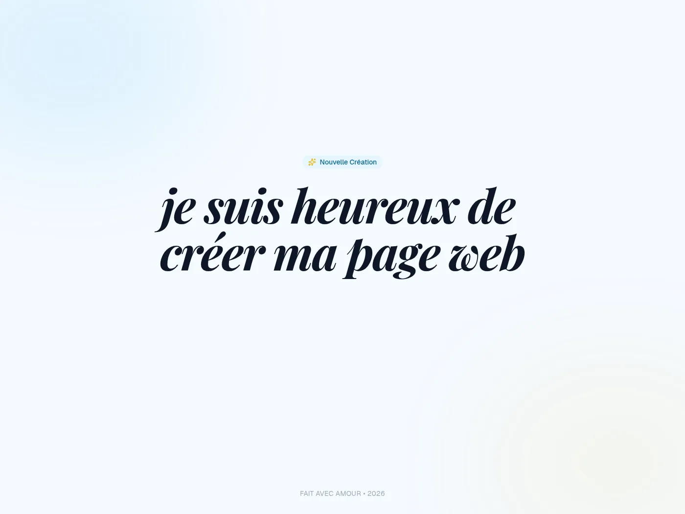 Joyful Webpage Creator