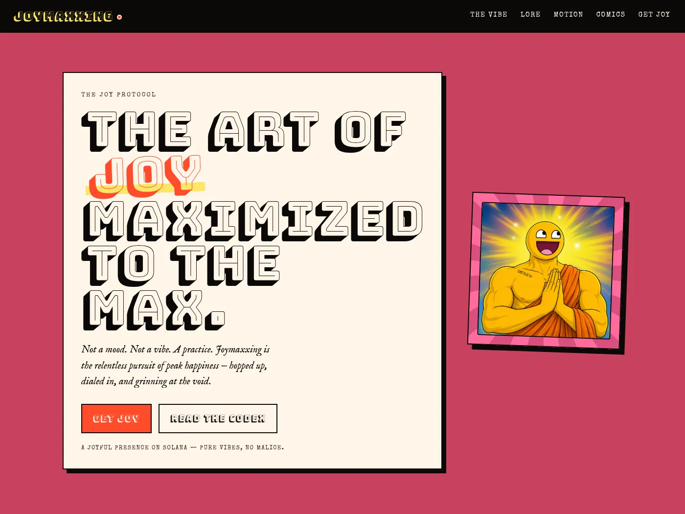 Joymaxxing Landing Site