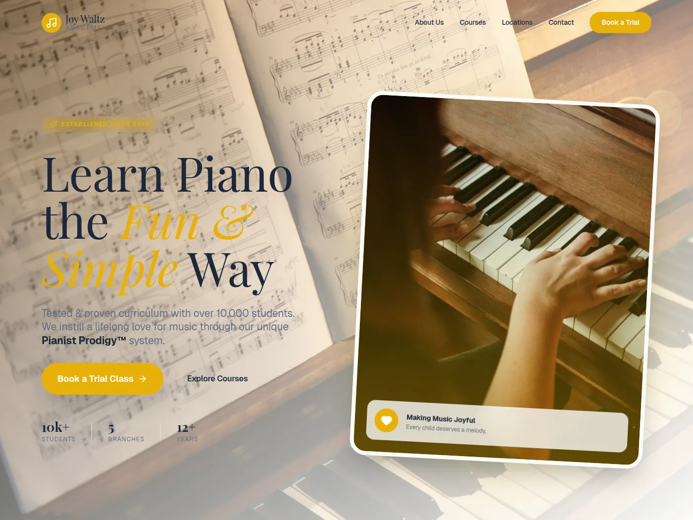 Joy Waltz Academy Site