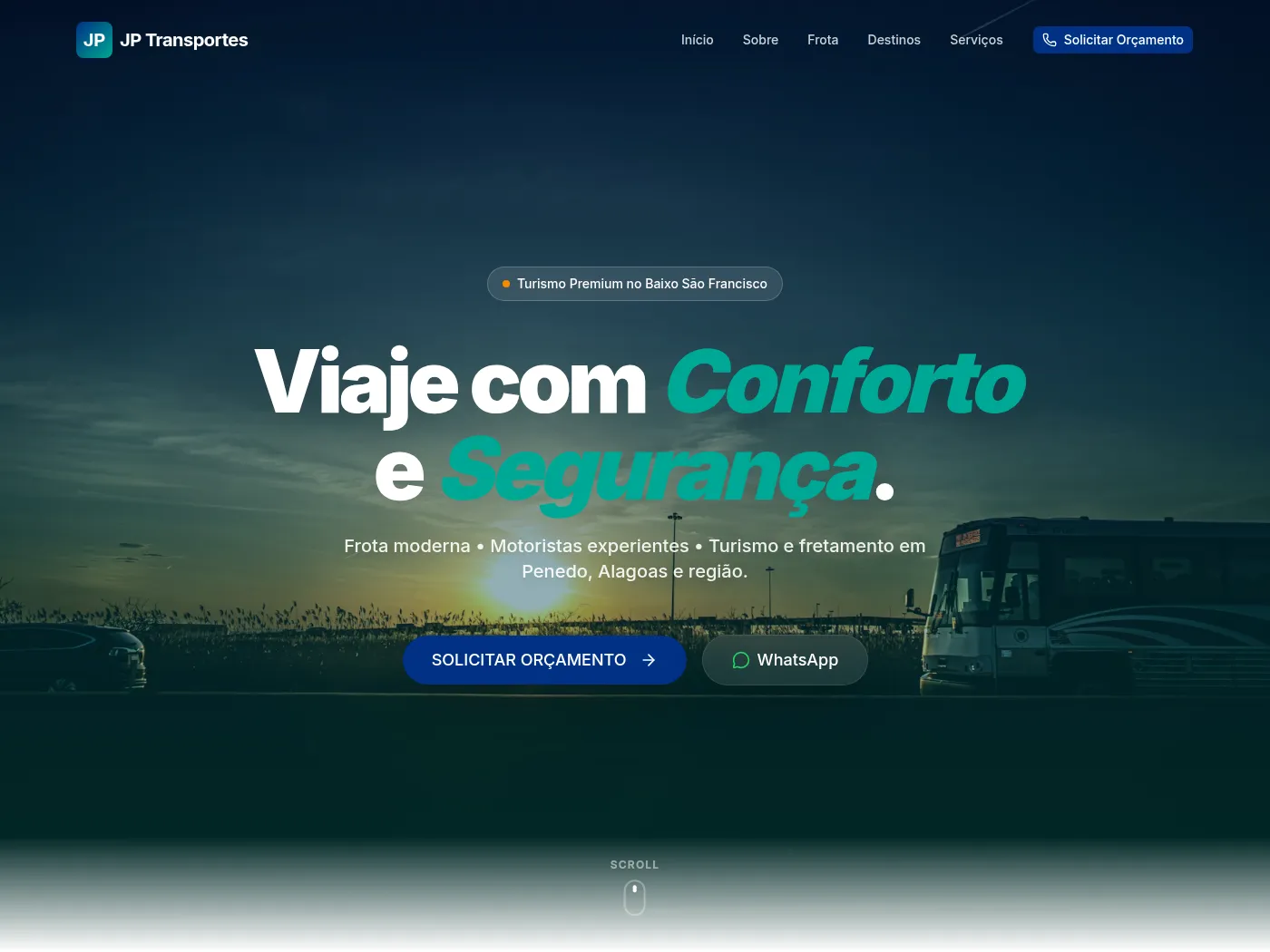JP Transportes Cinematic Web