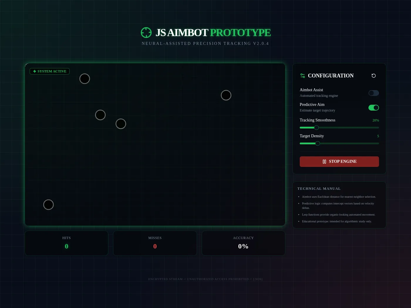 JS AimBot Prototype