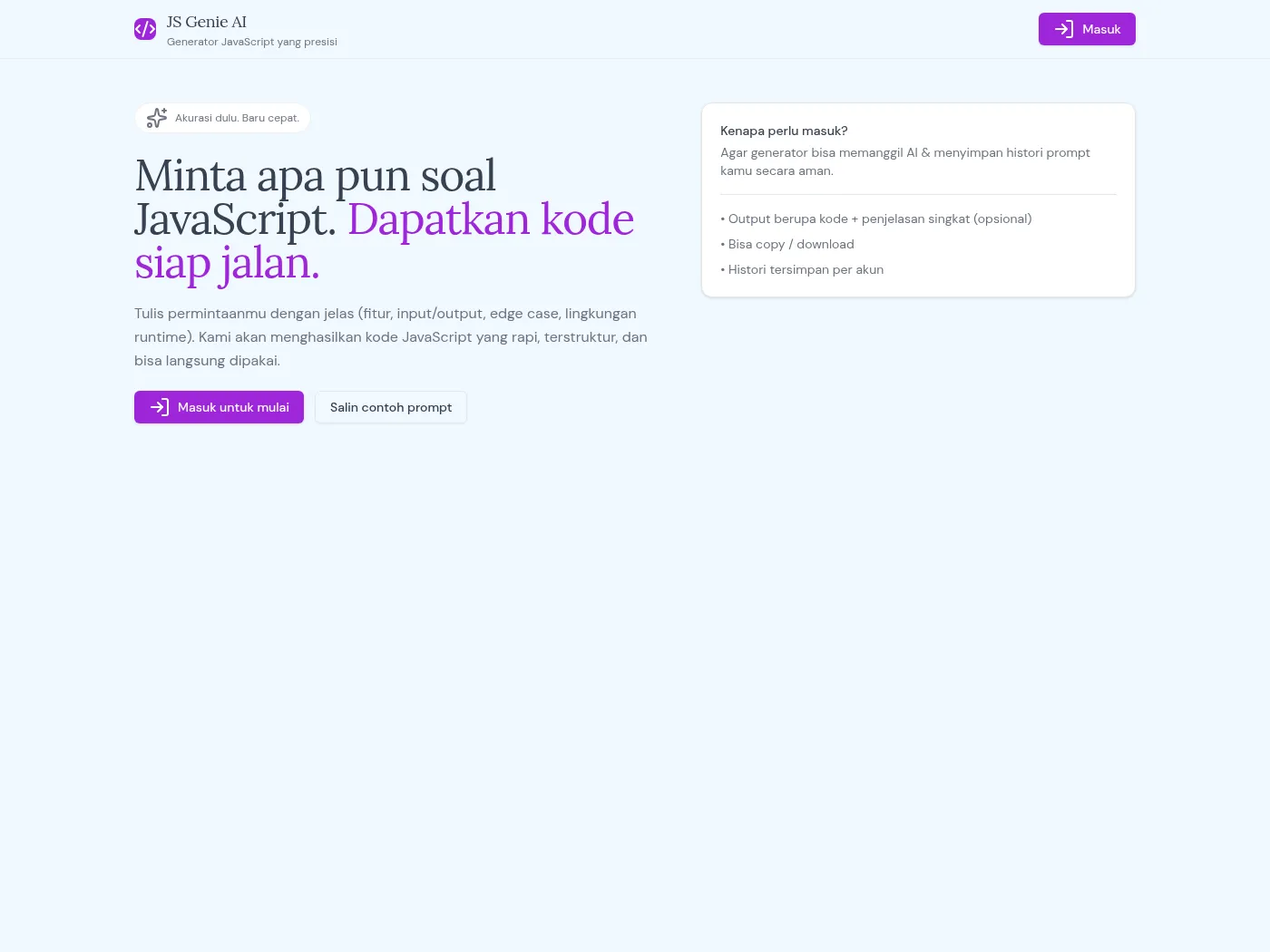 JS Genie AI