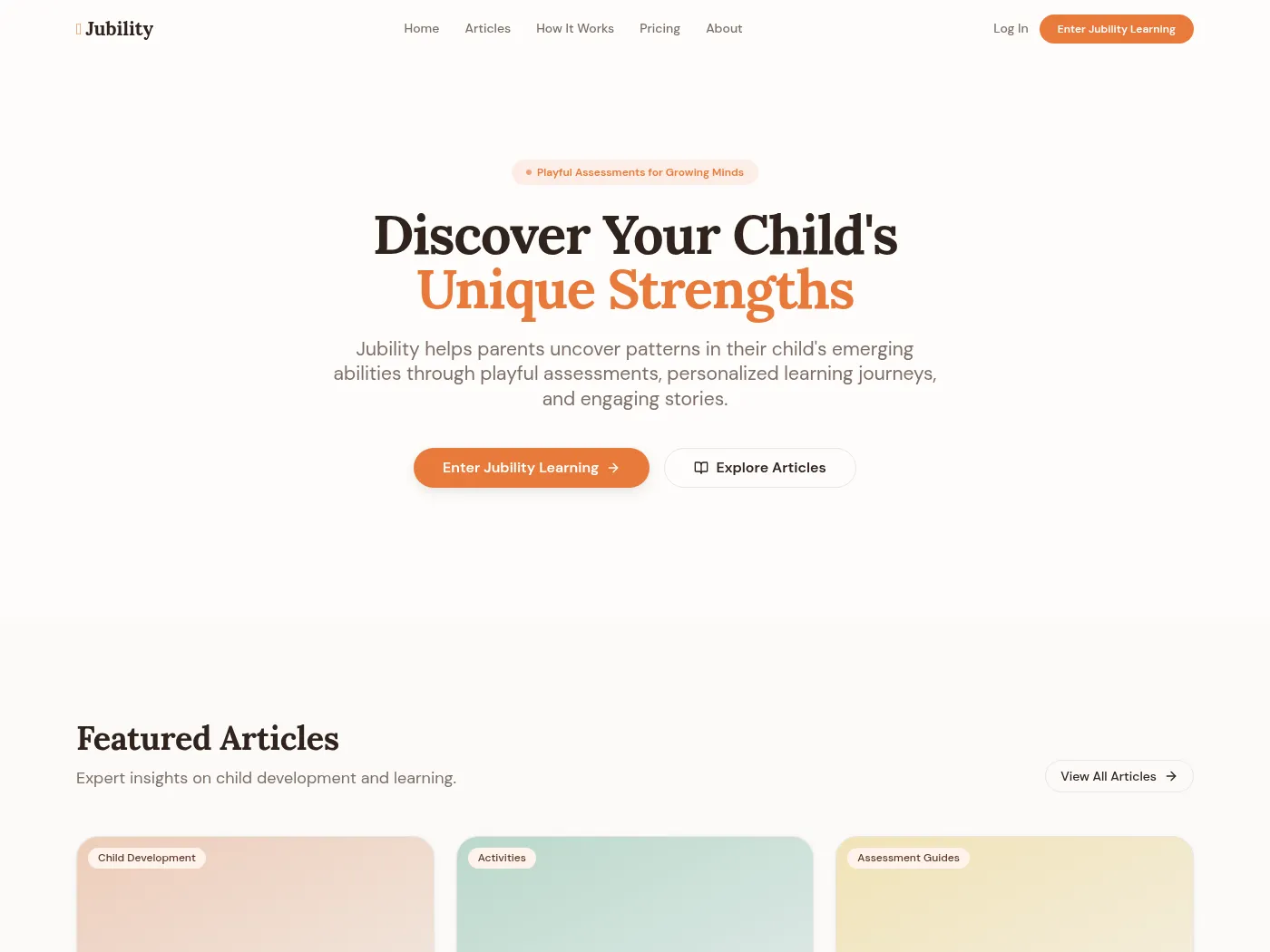 Jubility Parent Platform