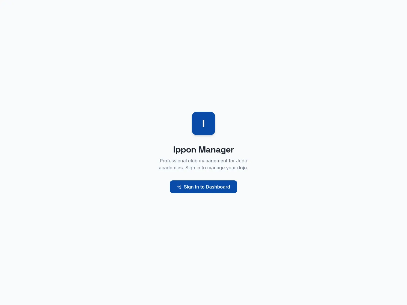 Judo Club Manager