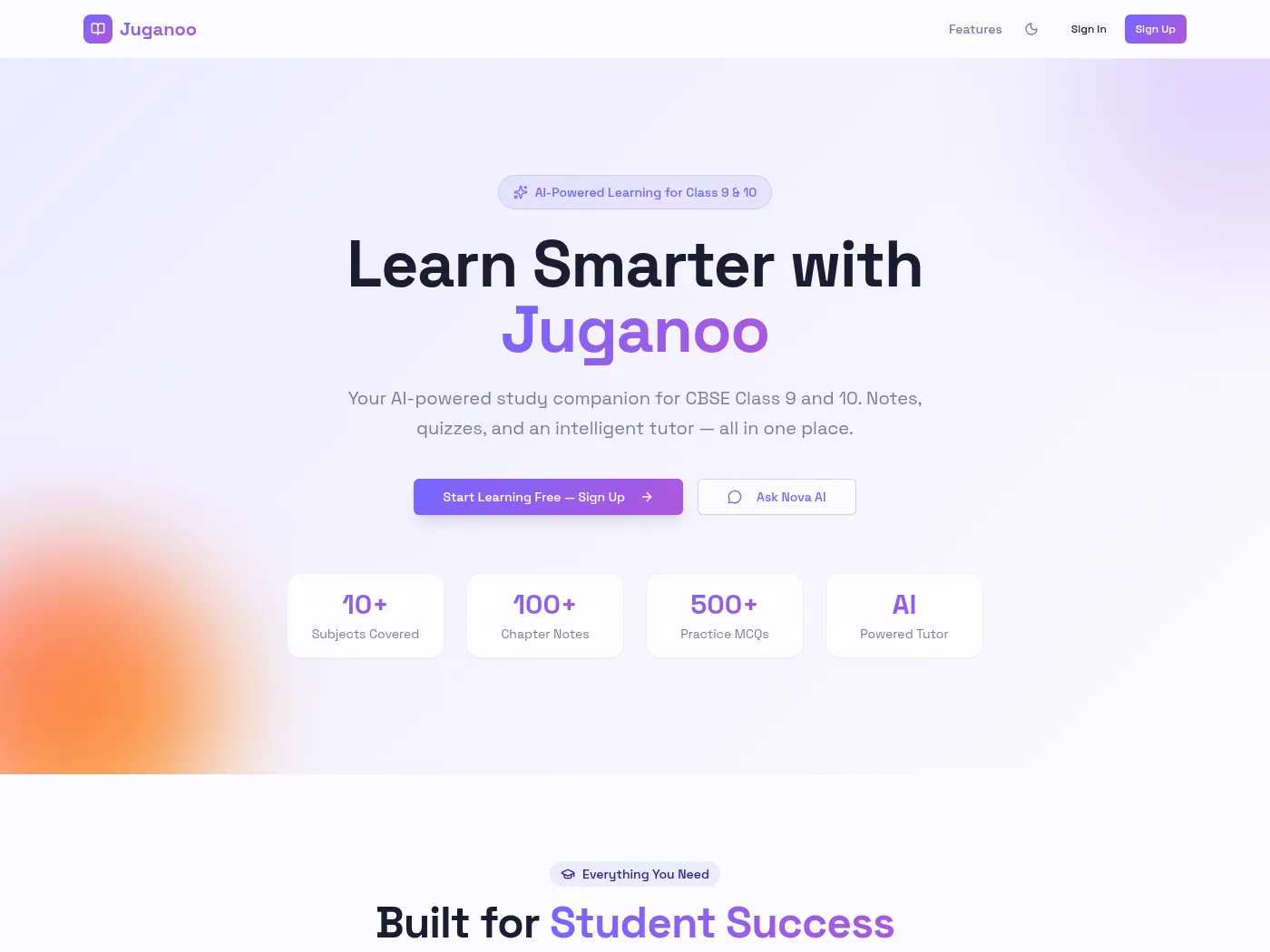 Juganoo: Student AI Learning Hub