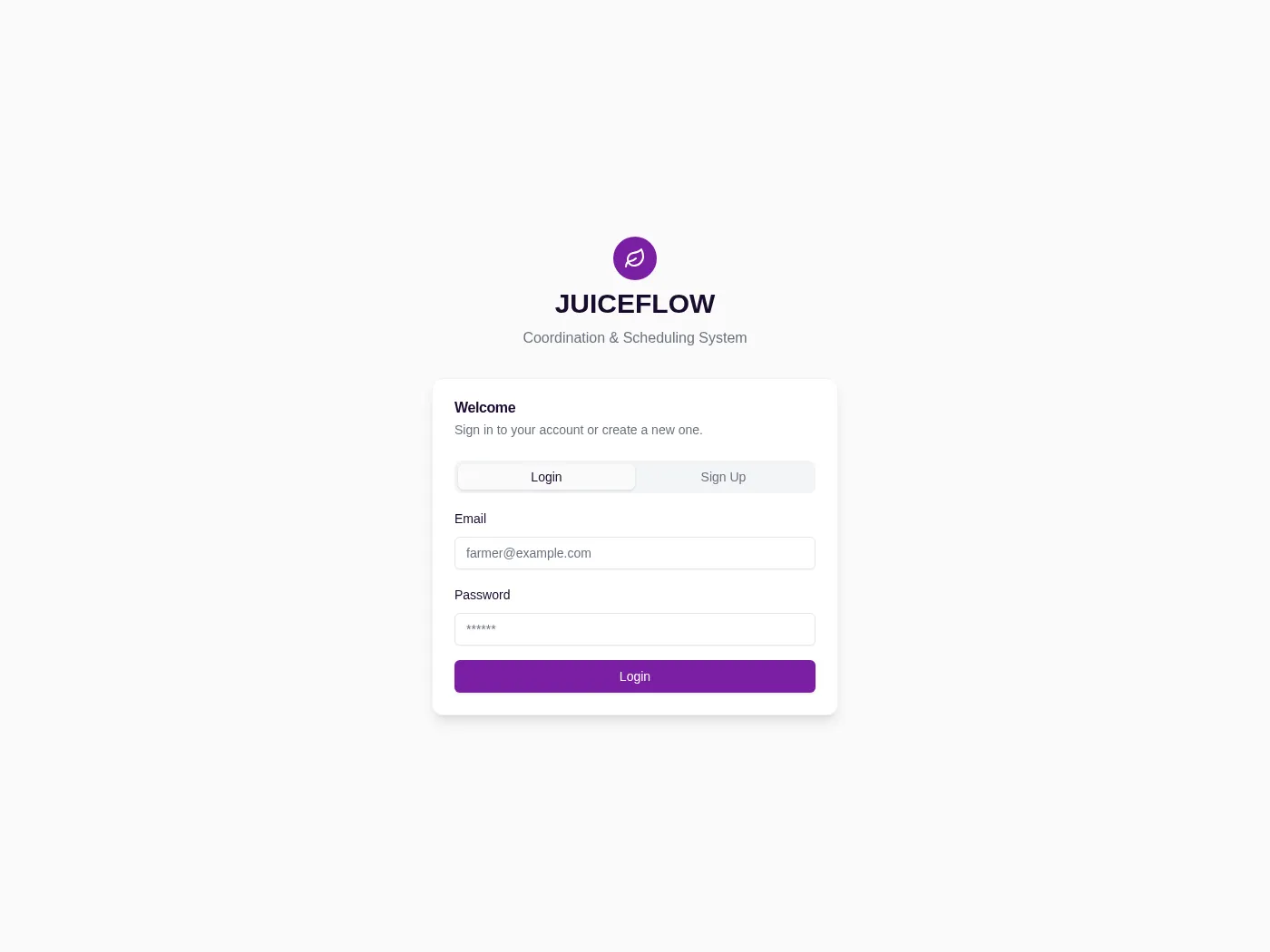 JuiceFlow Scheduler