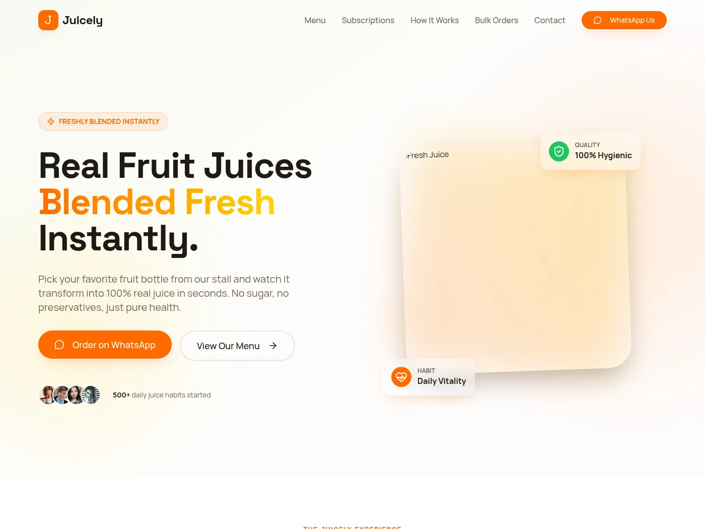 Juicely Juice Website