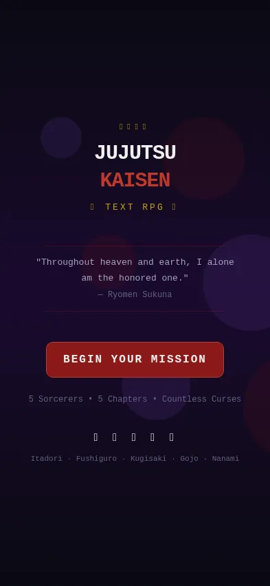 Jujutsu Kaisen RPG