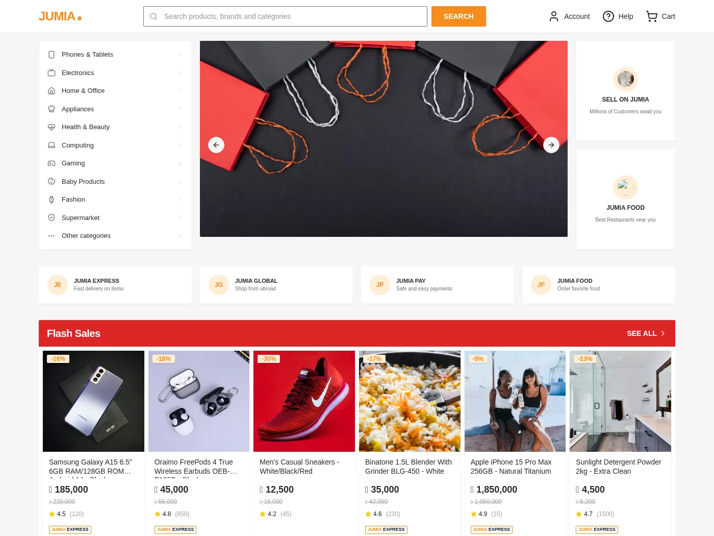 Jumia Shop Clone