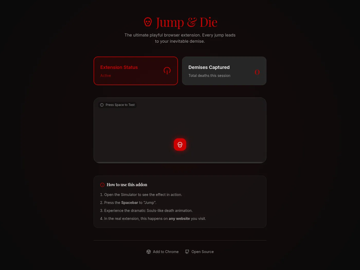 Jump And Die Addon