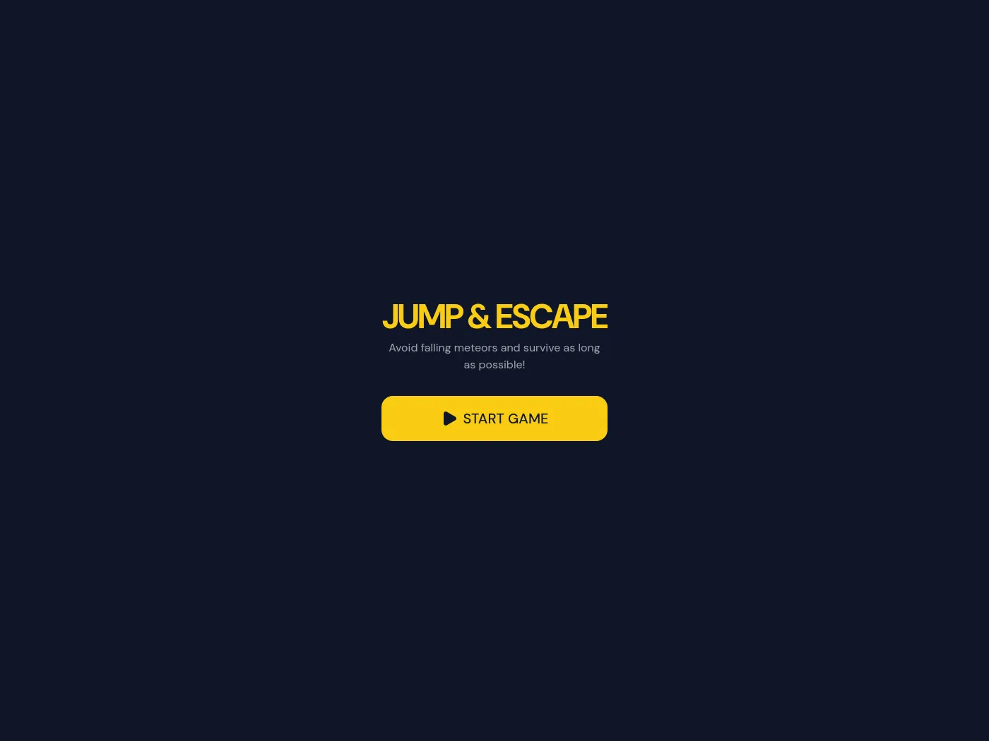Jump & Escape Game
