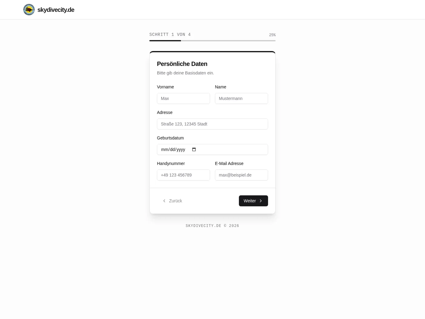Anmeldung Gastspringer