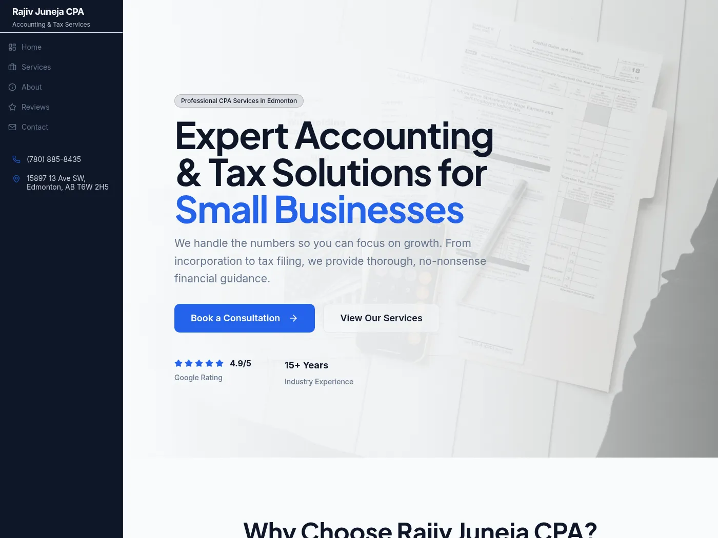 Juneja CPA Web Presence
