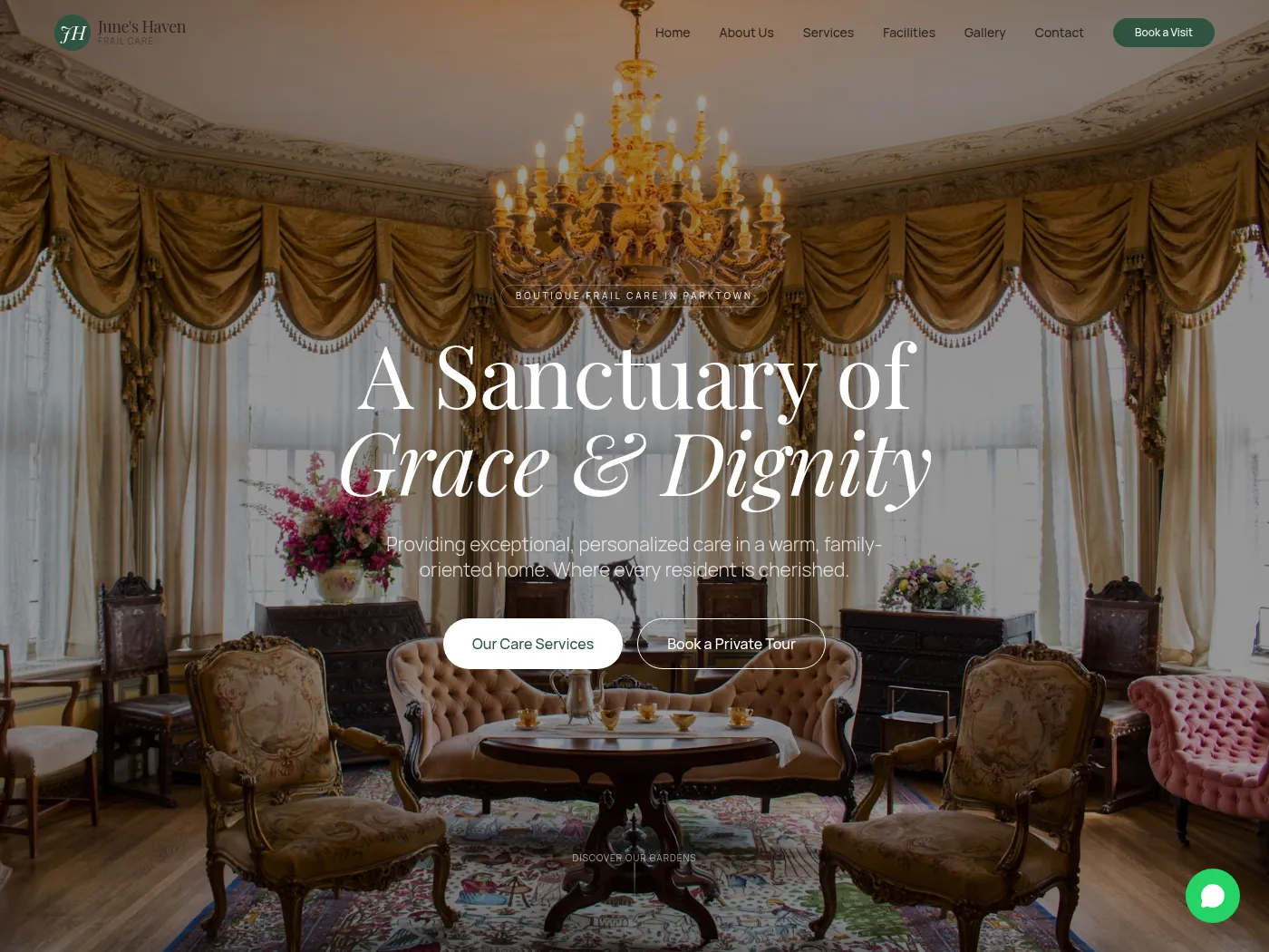 Junes Haven Care Website