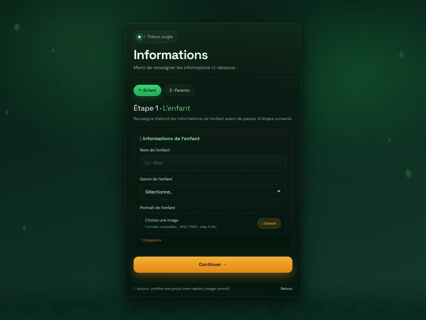 Jungle Modern Form UX