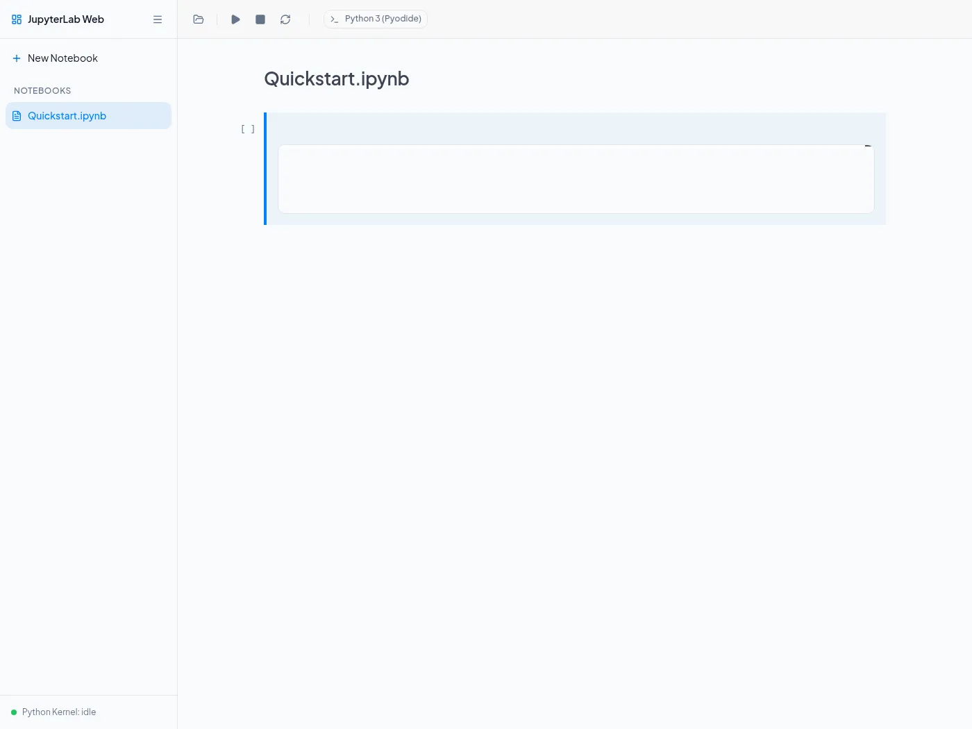 JupyterLab Web Workspace