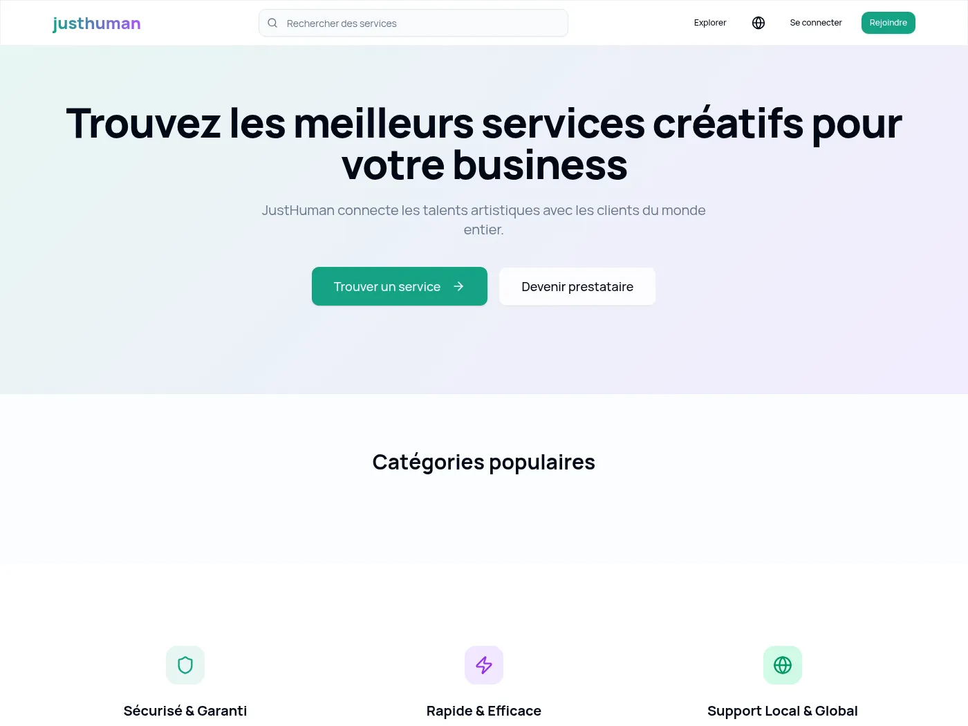 JustHuman Marketplace