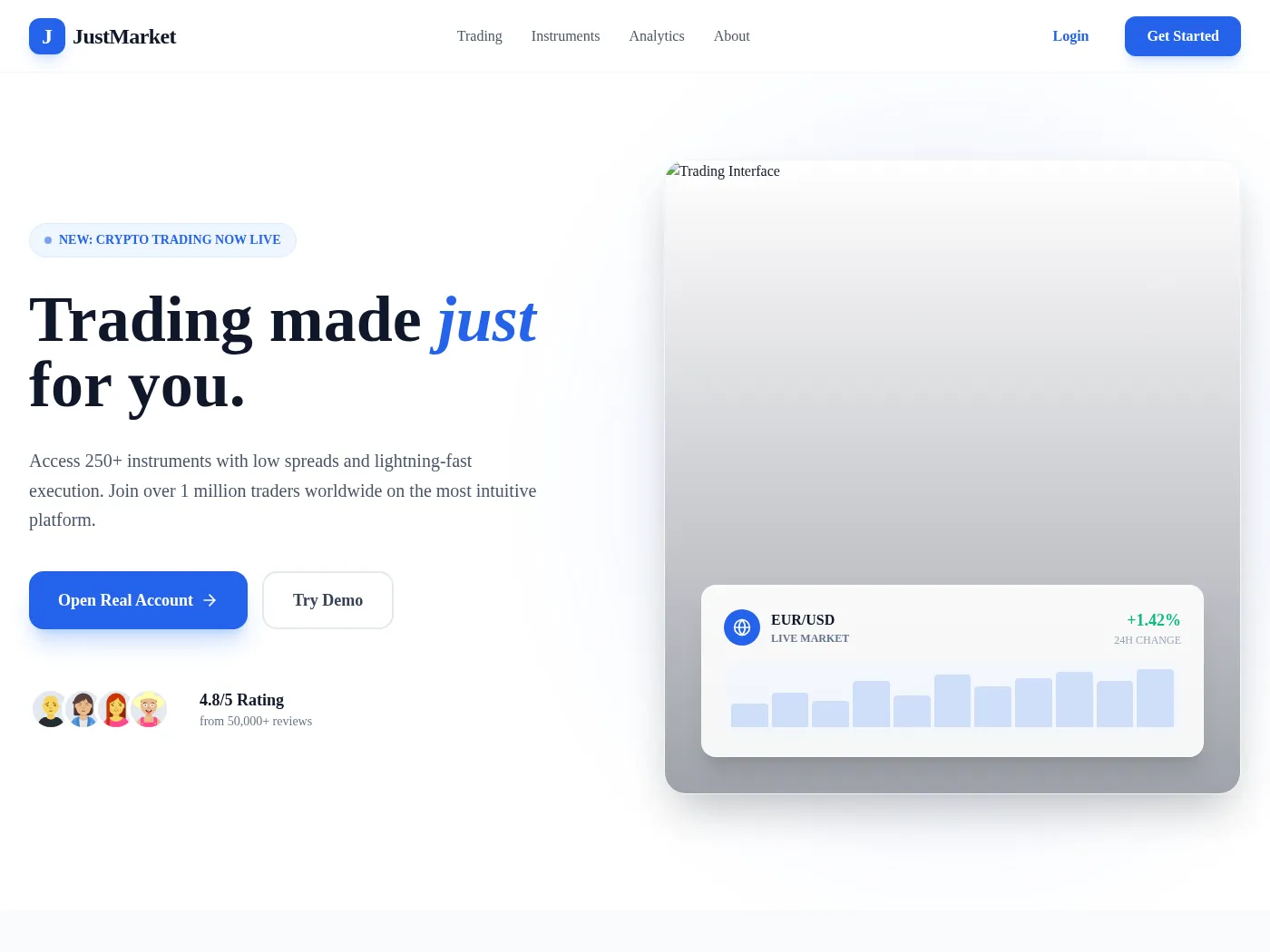 JustMarket App Clone