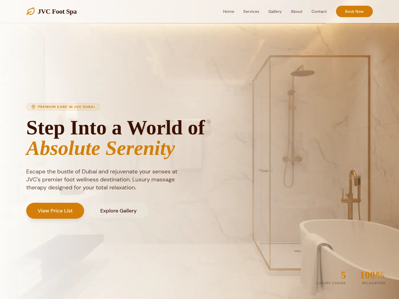 JVC Foot Spa Website