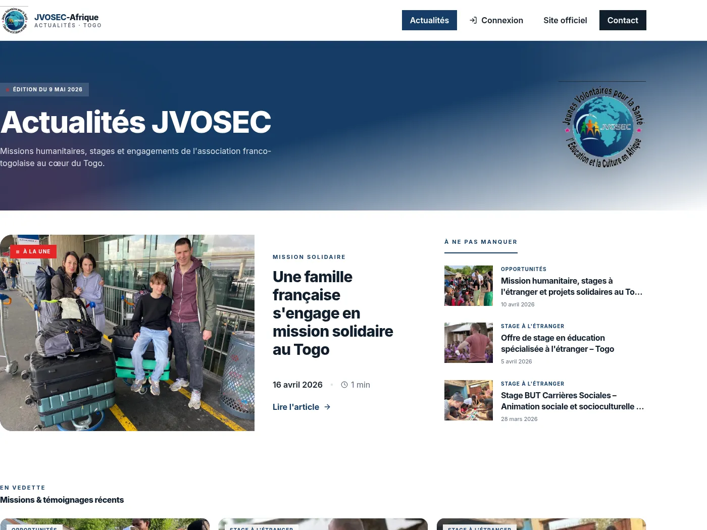 JVOSEC Afrique News