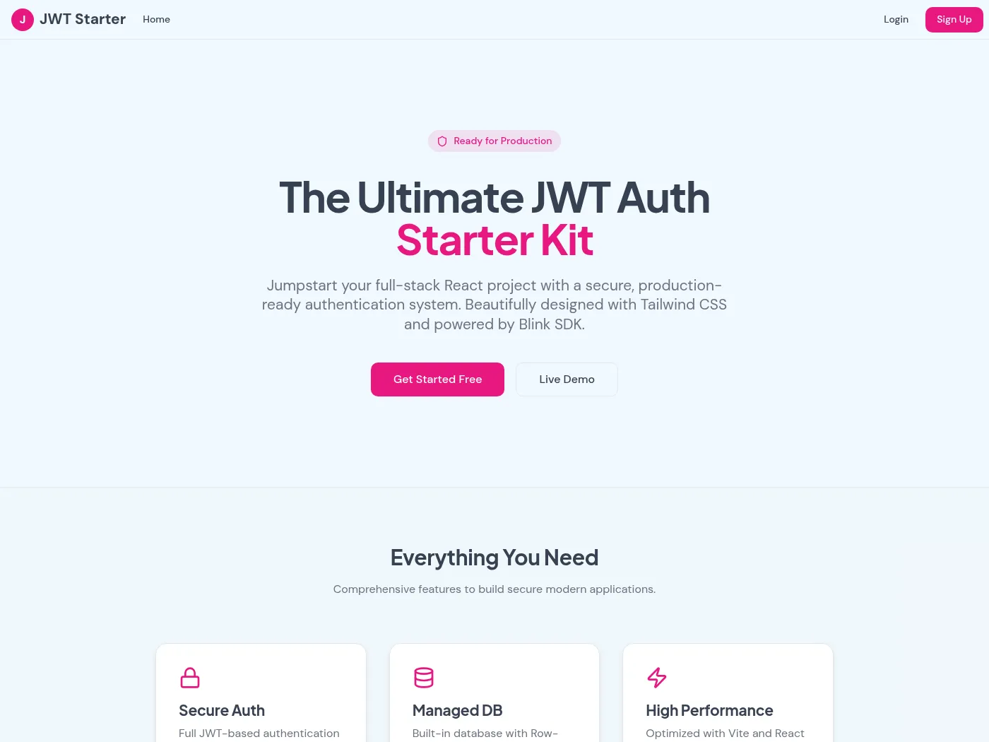 JWT Auth Starter Kit