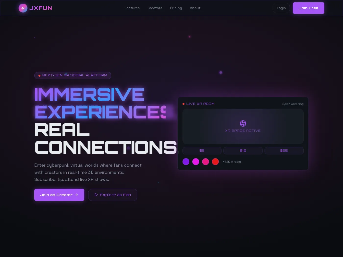 Jxfun XR Social Platform (Remix)