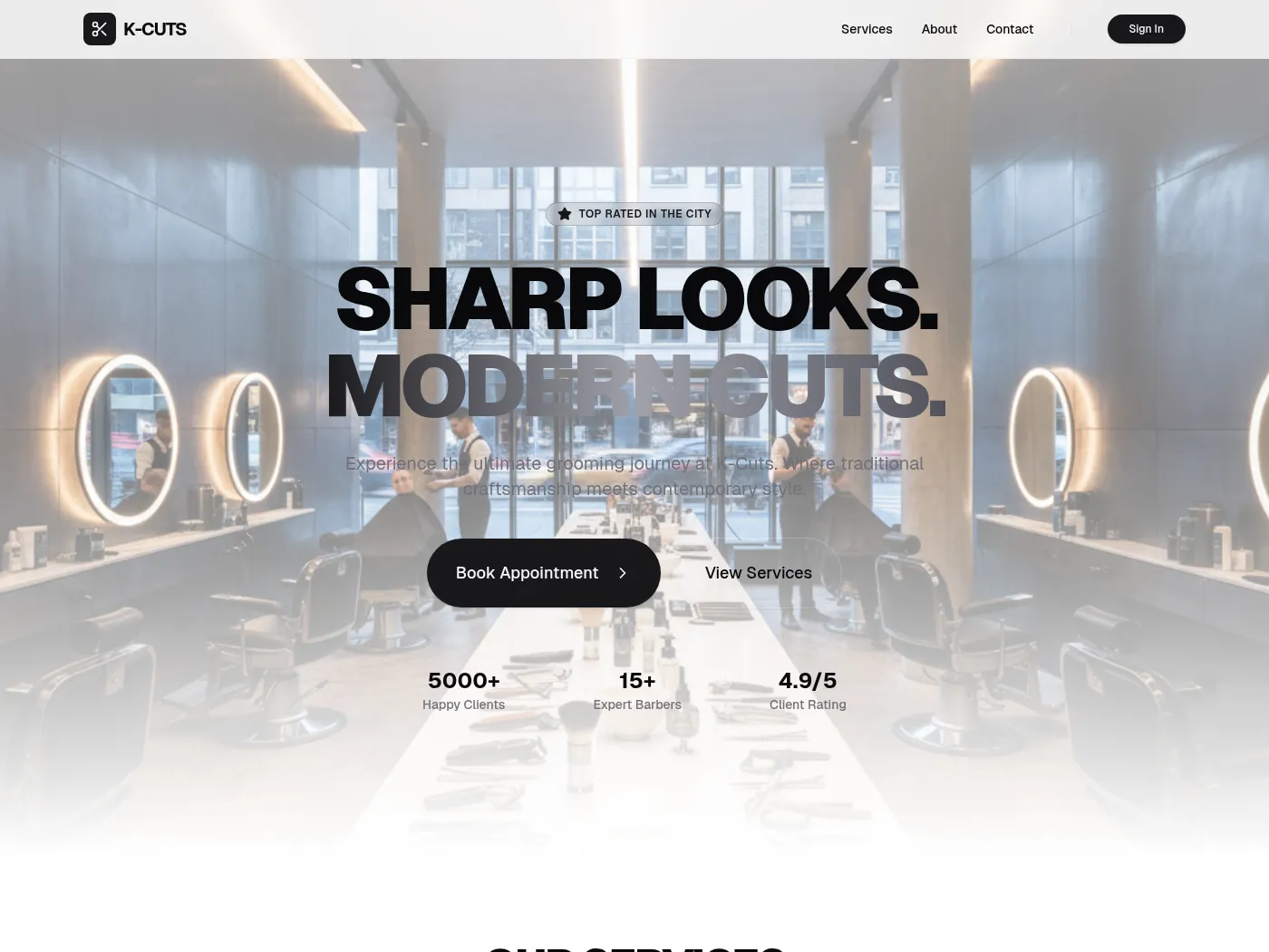 K-Cuts Barber Site