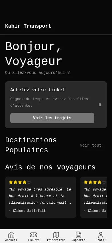 Kabir Transport App