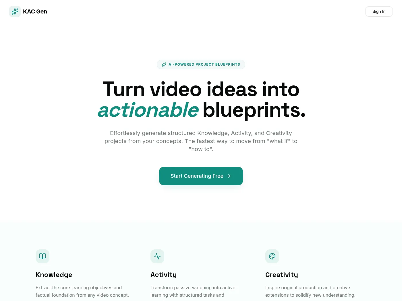 KAC Video Generator
