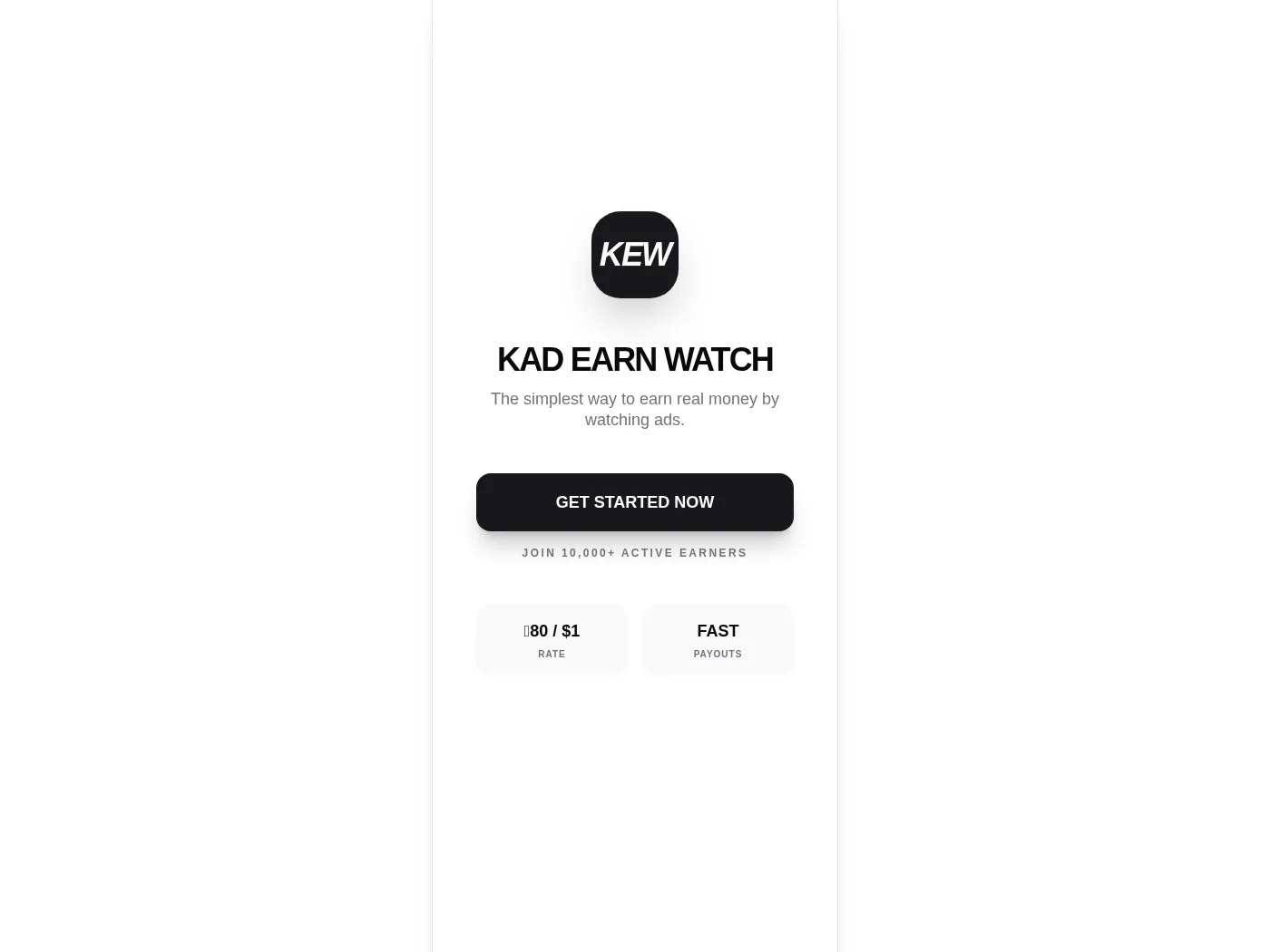 KAD Earn Watch