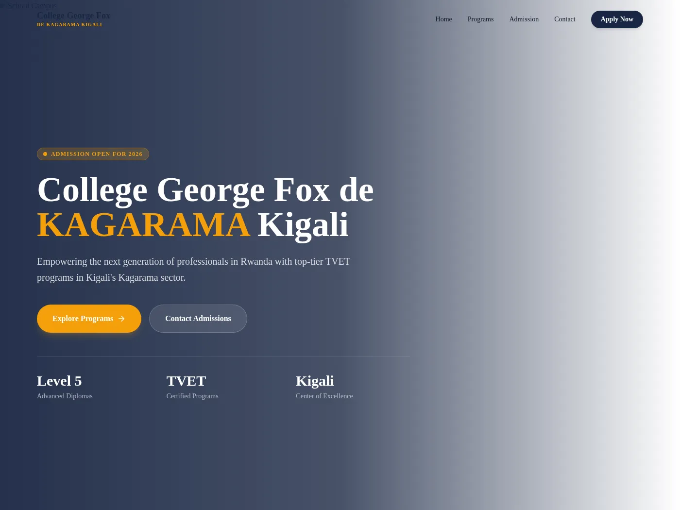 Kagarama College Website