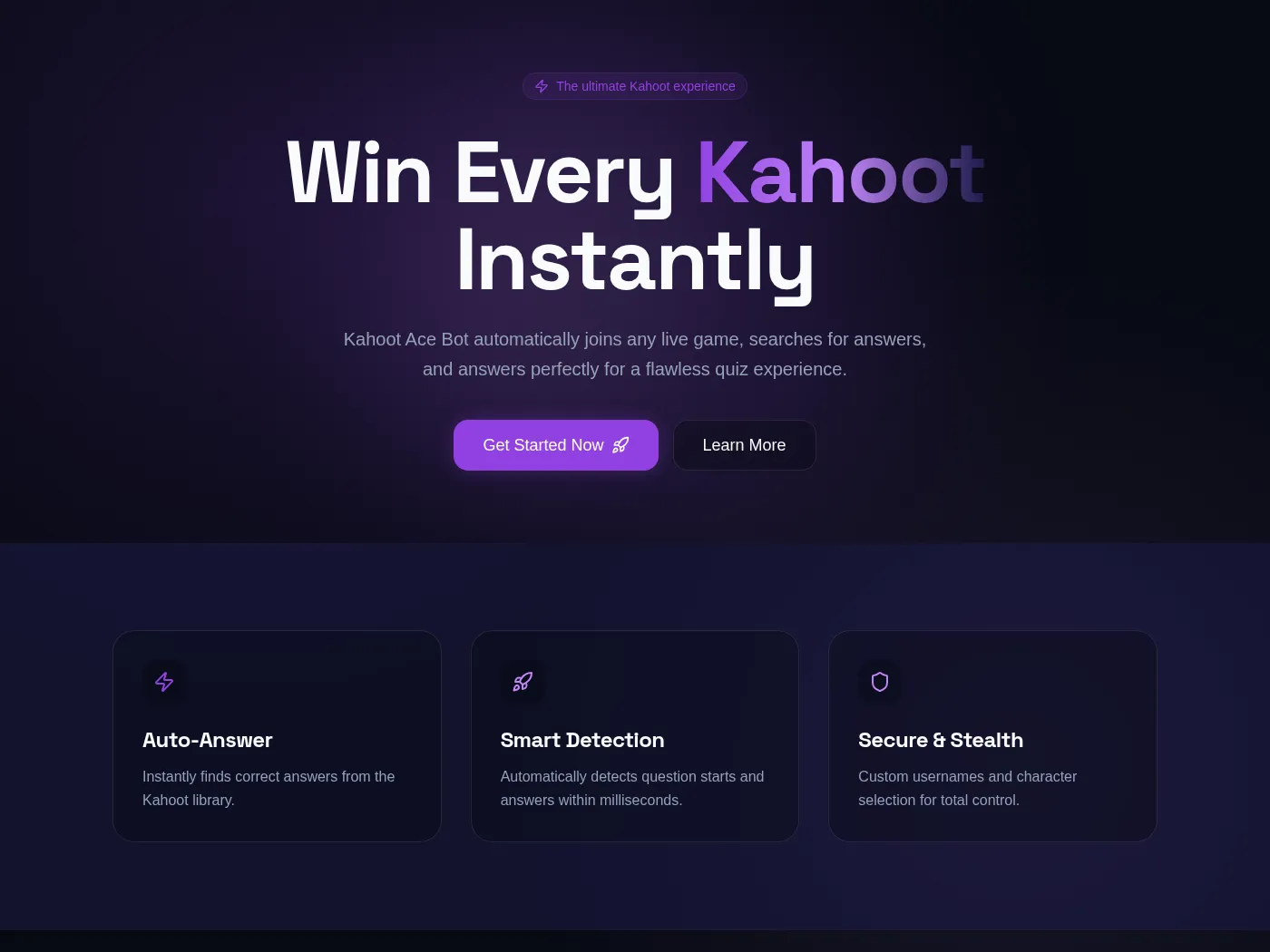 Kahoot Ace Bot