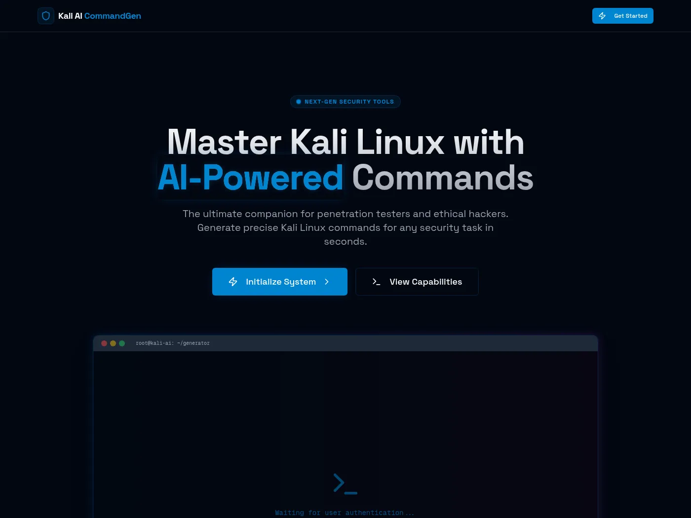 Kali AI CommandGen