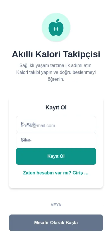 Akıllı Kalori Takipçisi