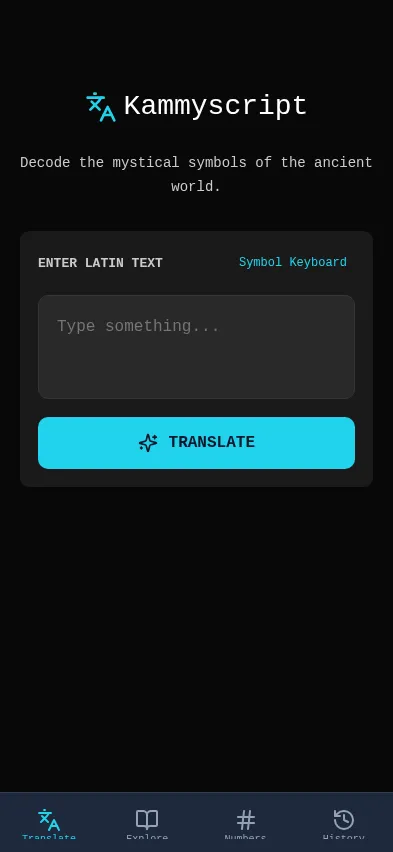 Kammyscript Translator Web