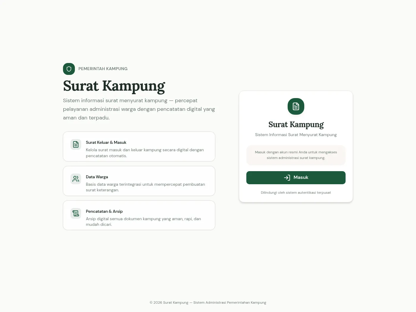 Kampung Letter Hub
