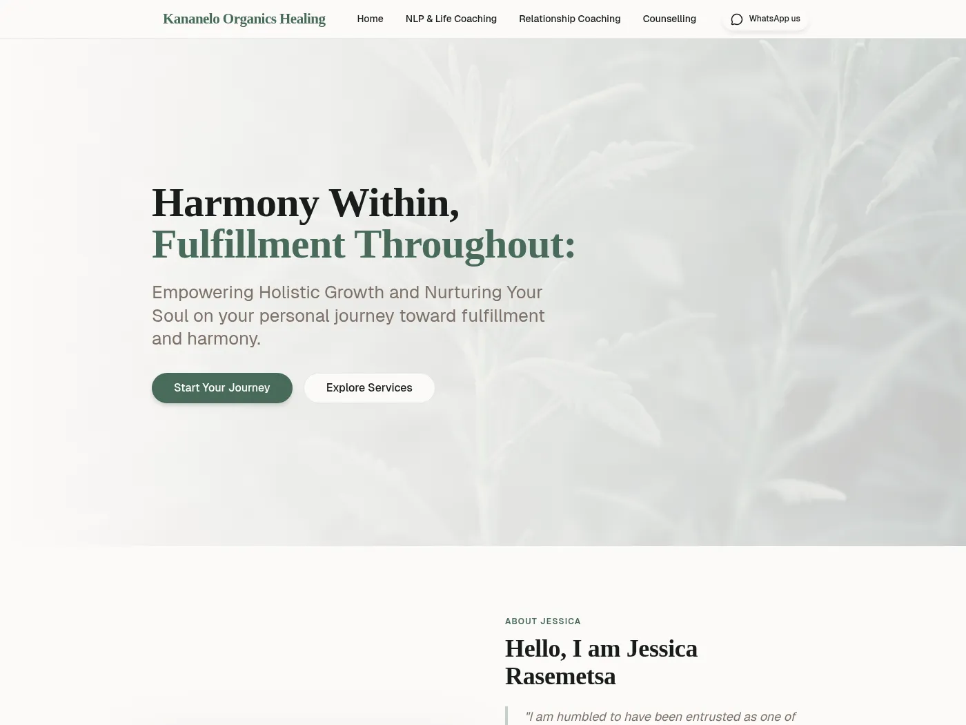 Kananelo Organics Healing