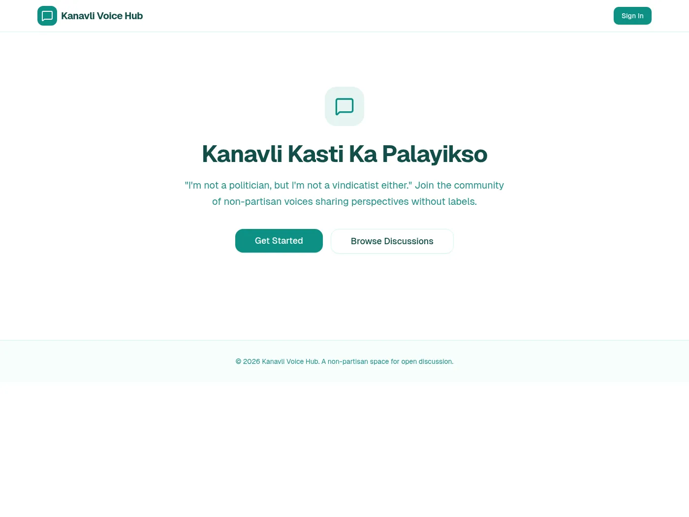 Kanavli Voice Hub