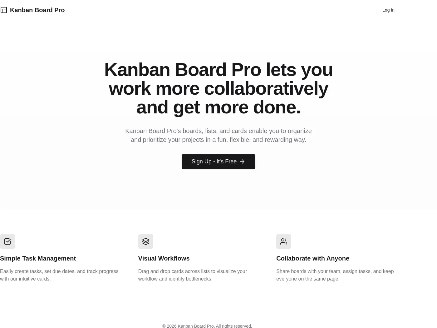 Kanban Board Pro