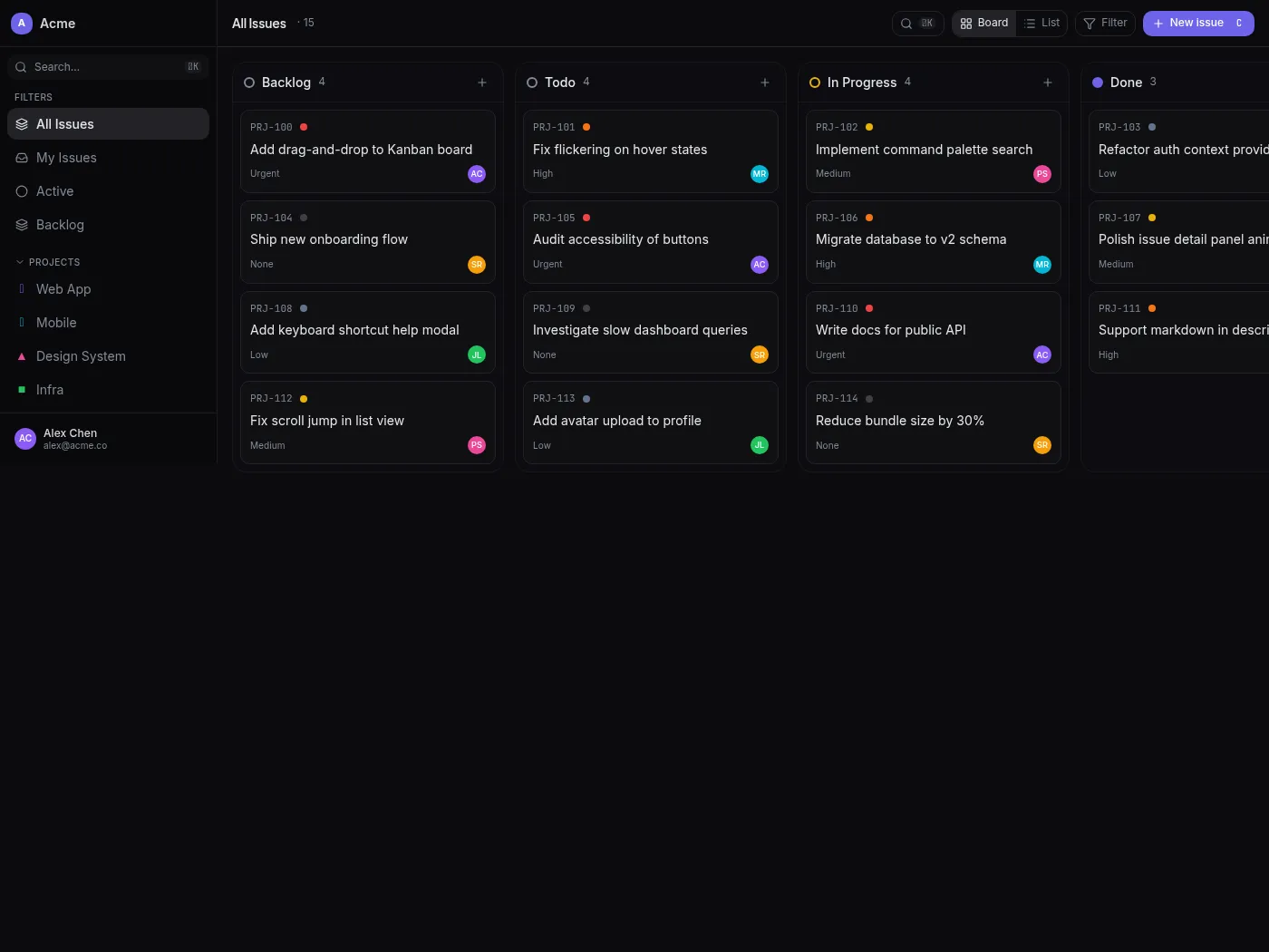 Kanban Sprintboard