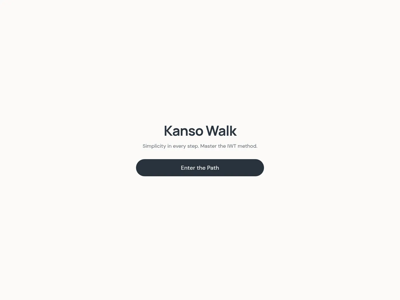 Kanso Walk