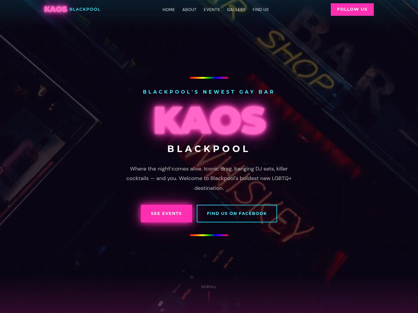 Kaos Blackpool Bar Site
