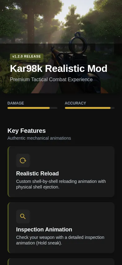 Kar98k Inspect Mod