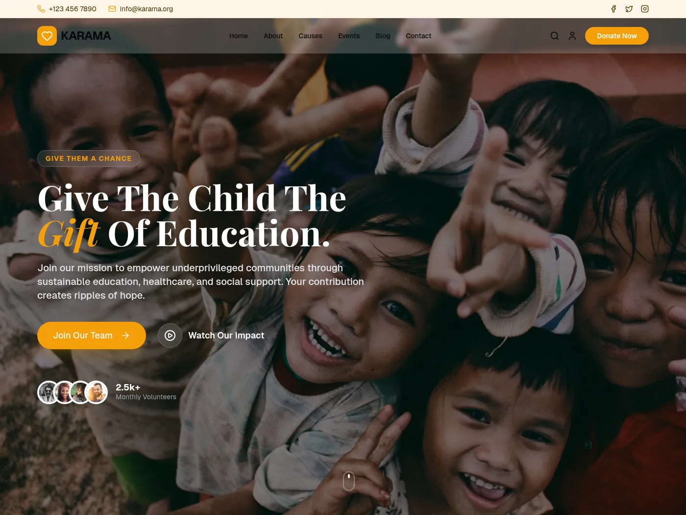 Karama Charity Website