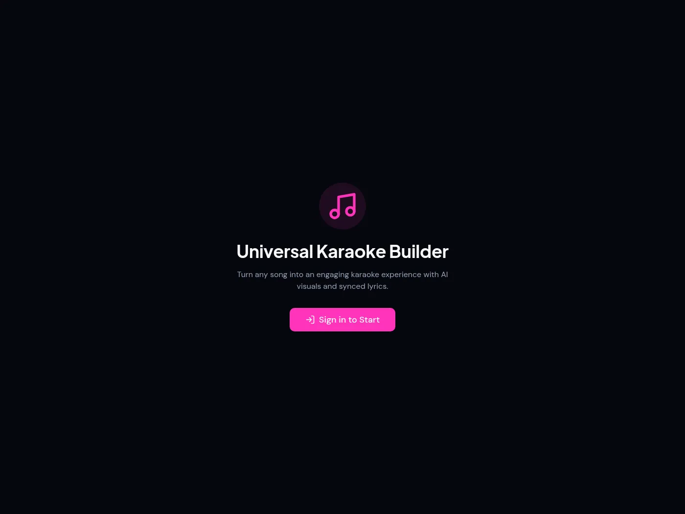 Universal Karaoke Builder