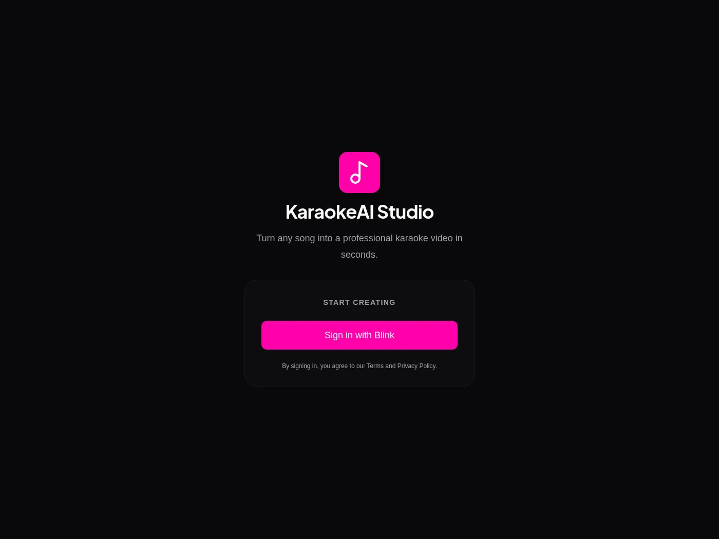 KaraokeAI Studio