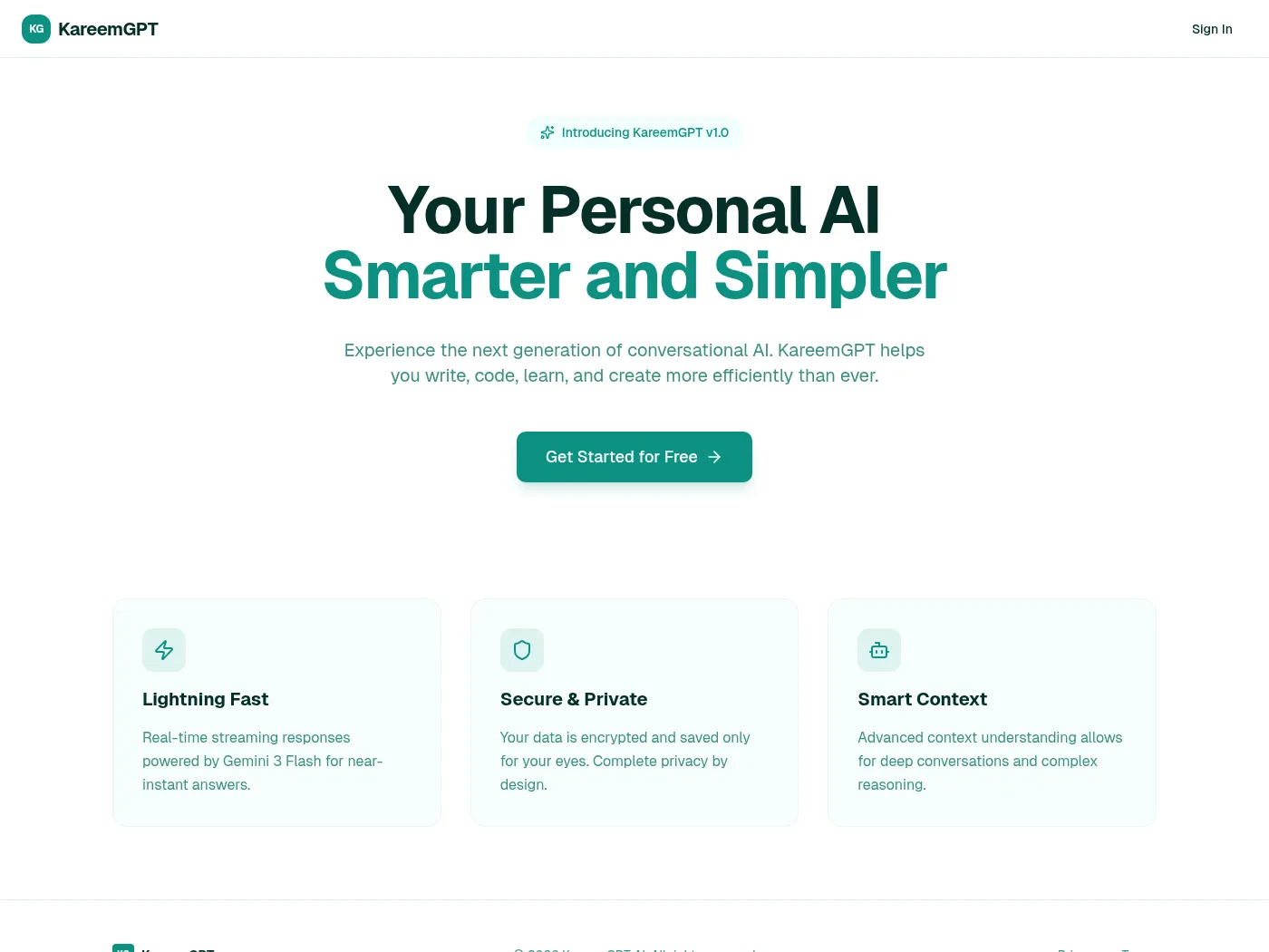 KareemGPT AI Chatbot