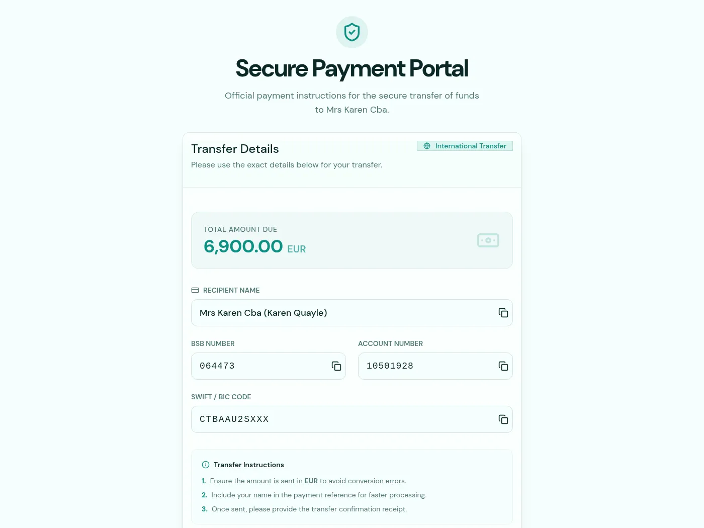Karen Pay Portal