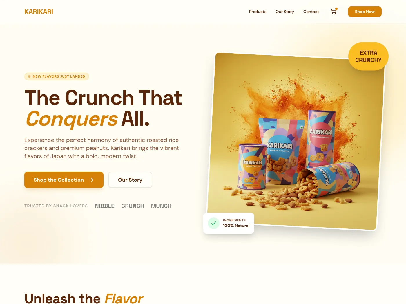 Karikari Snacks Website