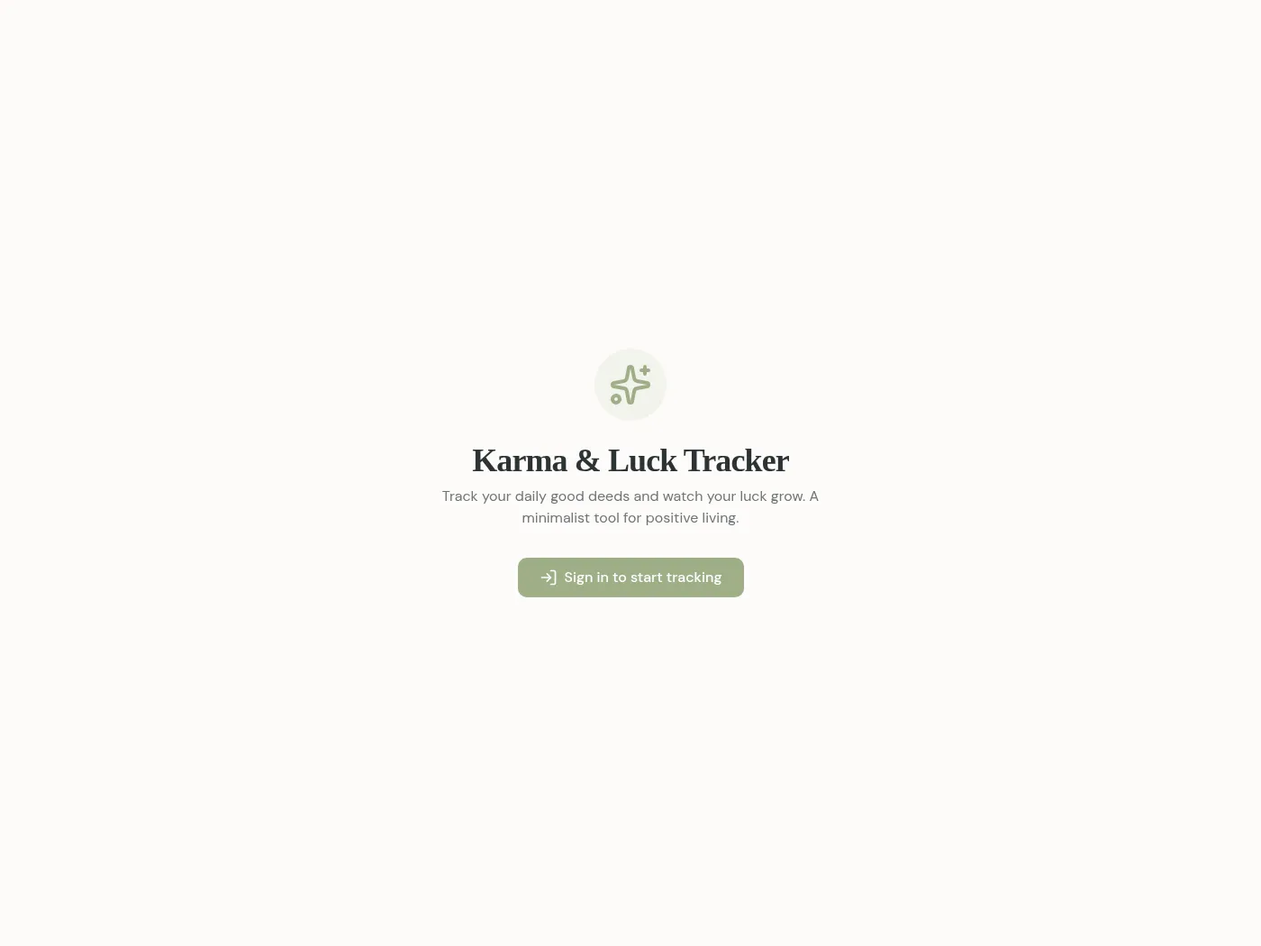 Karma & Luck Tracker